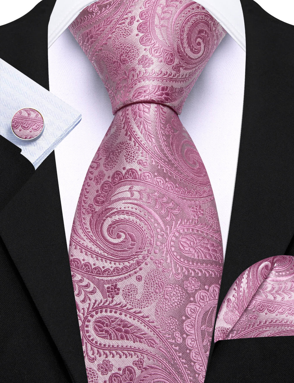 Stylish Pink Necktie Set for Any Occasion
